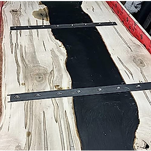 C CHANNEL SUPPORT BRACING, C Channel Support Bracing, Metal Bracket, C Channel Bracket, Metal Bracing, Hidden Bracket (Custom Length Support Bracing) Live Edge Wood Table