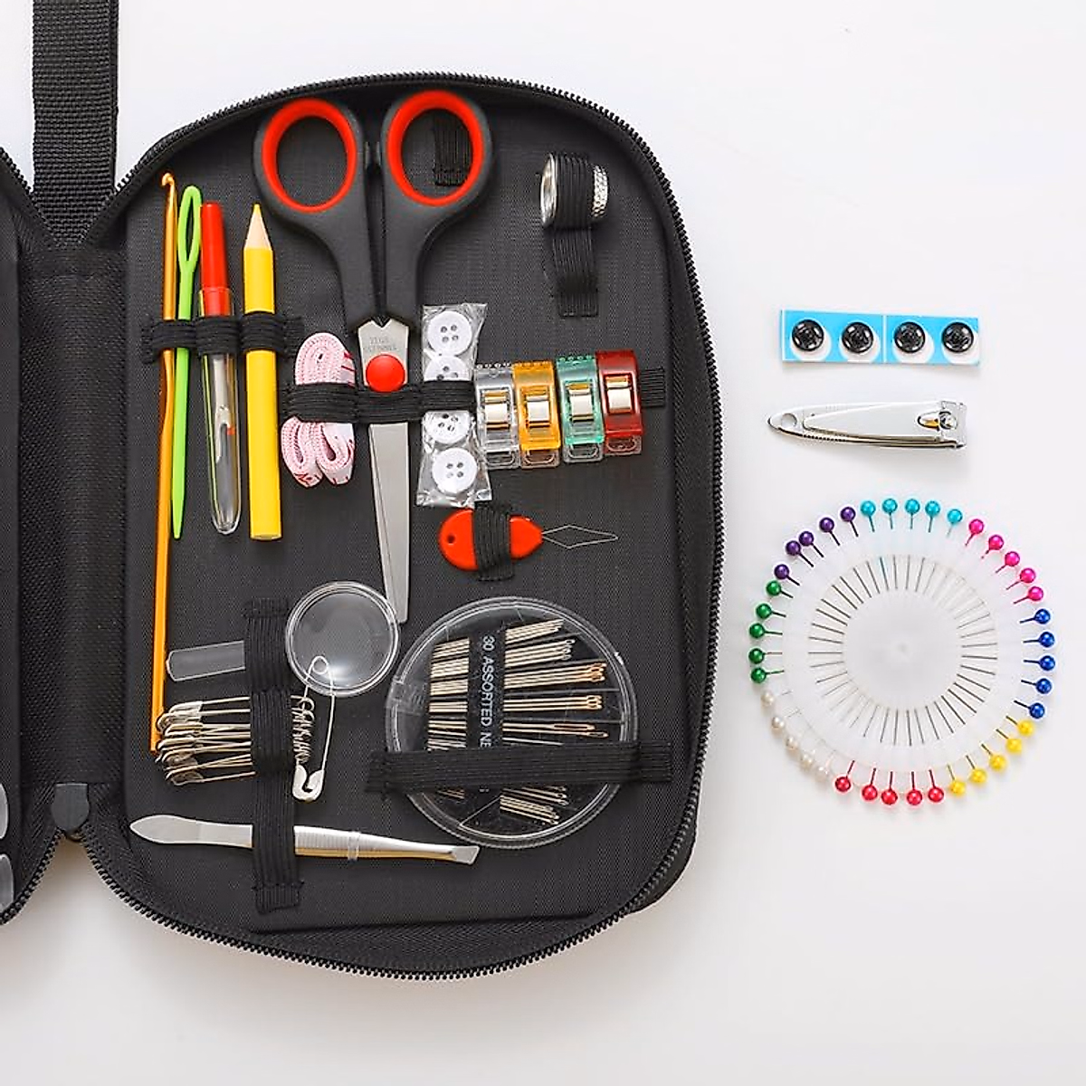 IRDFWH Home Sewing Box Cotton Thread Sewing Kit Home DIY Portable Sewing Tool Set