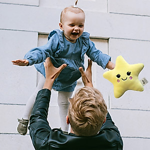 KINREX Star 2 Sides Plush Stuffed Toy - Kid Stuffed Star Toy - Measures 6" – 15.2 cm.