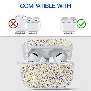 Tucana Cute Shining Airpods Pro Case for Women and Girls, Bling Glitter Hard Case Compatible with Apple Airpods Pro Charging Case （Gold）