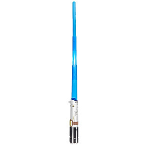 Star Wars Rey Electronic Blue Lightsaber Toy for Ages 6 & Up with Lights, Sounds, & Phrases Plus Access to Training Videos