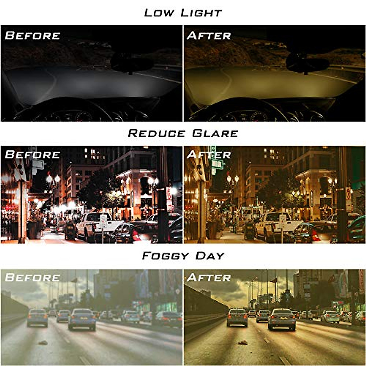 KastKing Polarized Night Vision Driving Glasses for Men and Women, Modern Wayfair Design,Yellow Lens