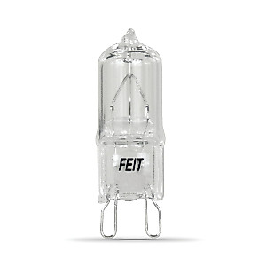 Feit Electric BPQ40/G9/RP 40-Watt T4 JCD Halogen Bulb G9 Bi-Pin Base, Clear