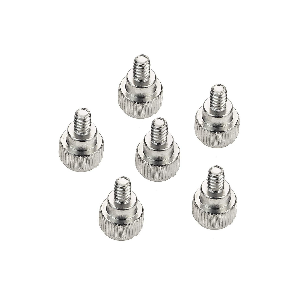 Favordrory 6#-32x5 Computer Case Thumb Screws, Silver, 50 Pieces