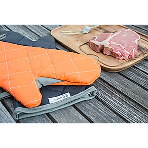 Outset 76177 Grill Mitt, Cotton, Black