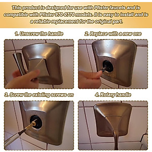 2Pcs 970-0770 Stem Adapter, for Plumbing Equipment Replacement Compatible with Pfister Securepfit Trims, Shower Handle Stem Extension Tub and Faucet Accessories Valve Extender Trim Repair