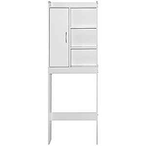 Better Home Products Ace Over -The-Toilet Storage Shelf in White