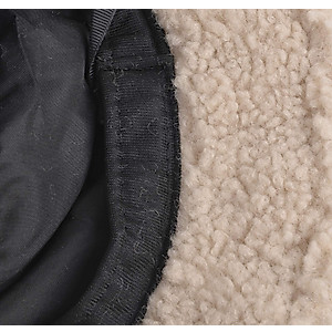 ChezAbbey Faux Fur Bucket Hat, Fuzzy Furry Winter Warm Fisherman Cap, Fluffy Teddy Sherpa Clothe Hats for Women Men Girls Beige