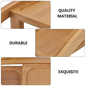 Cabilock 1pc Desktop Rack Flower Pot Planter Holder Arched Wood Flowerpot Support Plant Stands for Indoor Plants Flower Plant Pot Stand Pots for Indoor Plants Succulents Potted Plant Wooden