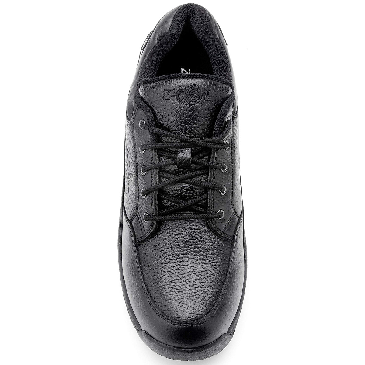 Z-CoiL Women's Legend Slip Resistant Black Leather Tennis Shoe 6 C/D US