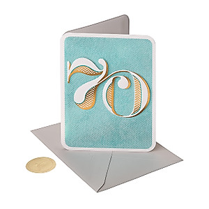 Papyrus 70th Birthday Card (Wonderful Milestone)