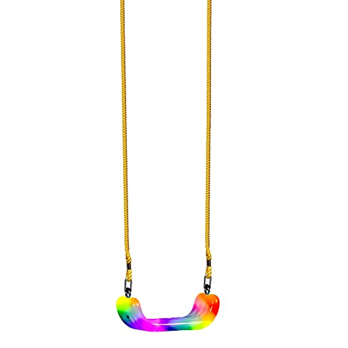 XDP Recreation Firefly LED Lighted Swing with 3 AA Batteries INCLUDED. Motion Sensored Kids Backyard Swingset, Porch or Tree Swing Seat Accessory, Plastic, Clear