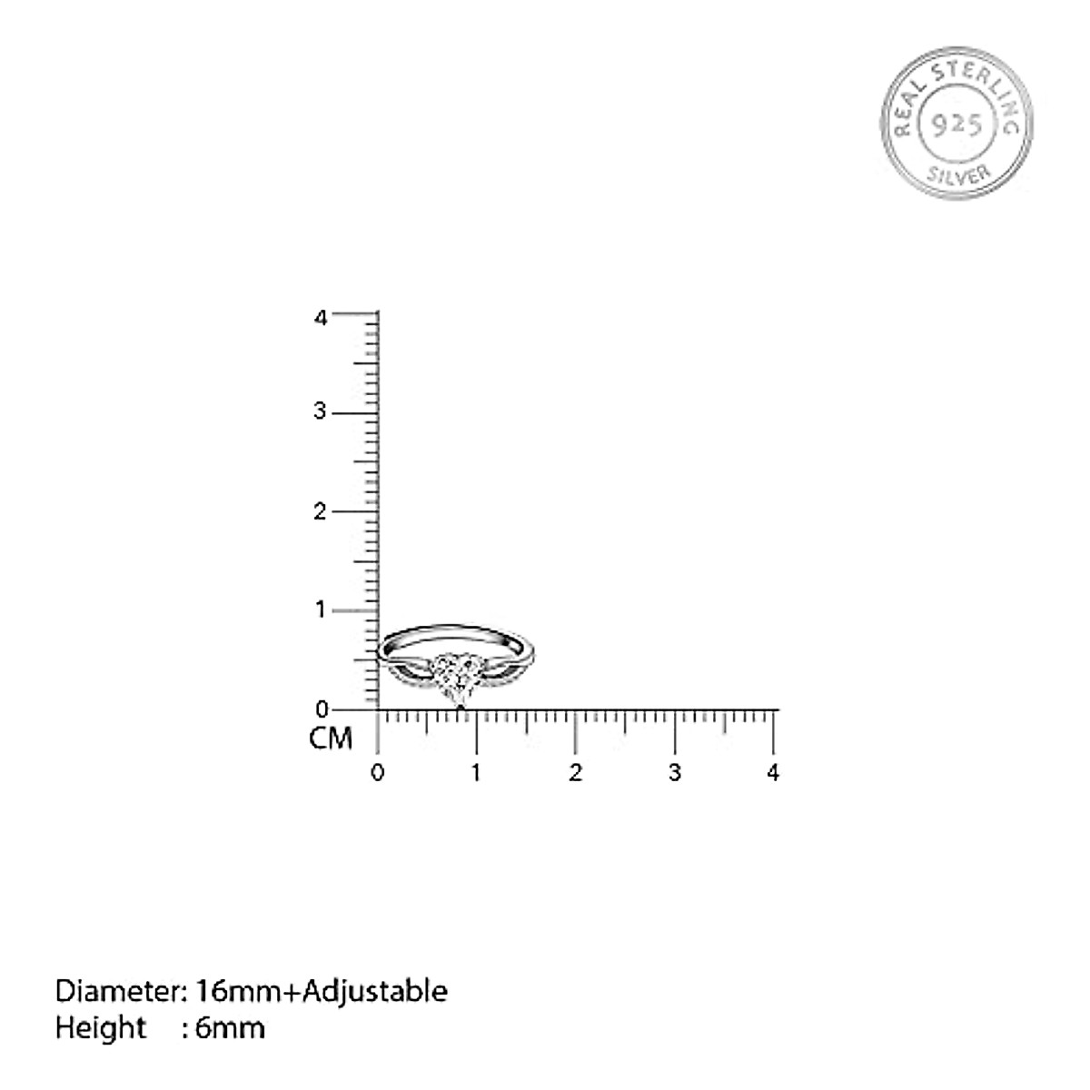 GIVA 925 Sterling Silver Hypoallergenic Silver Infinity Heart Ring for Women Anniversary Birthday Gifts