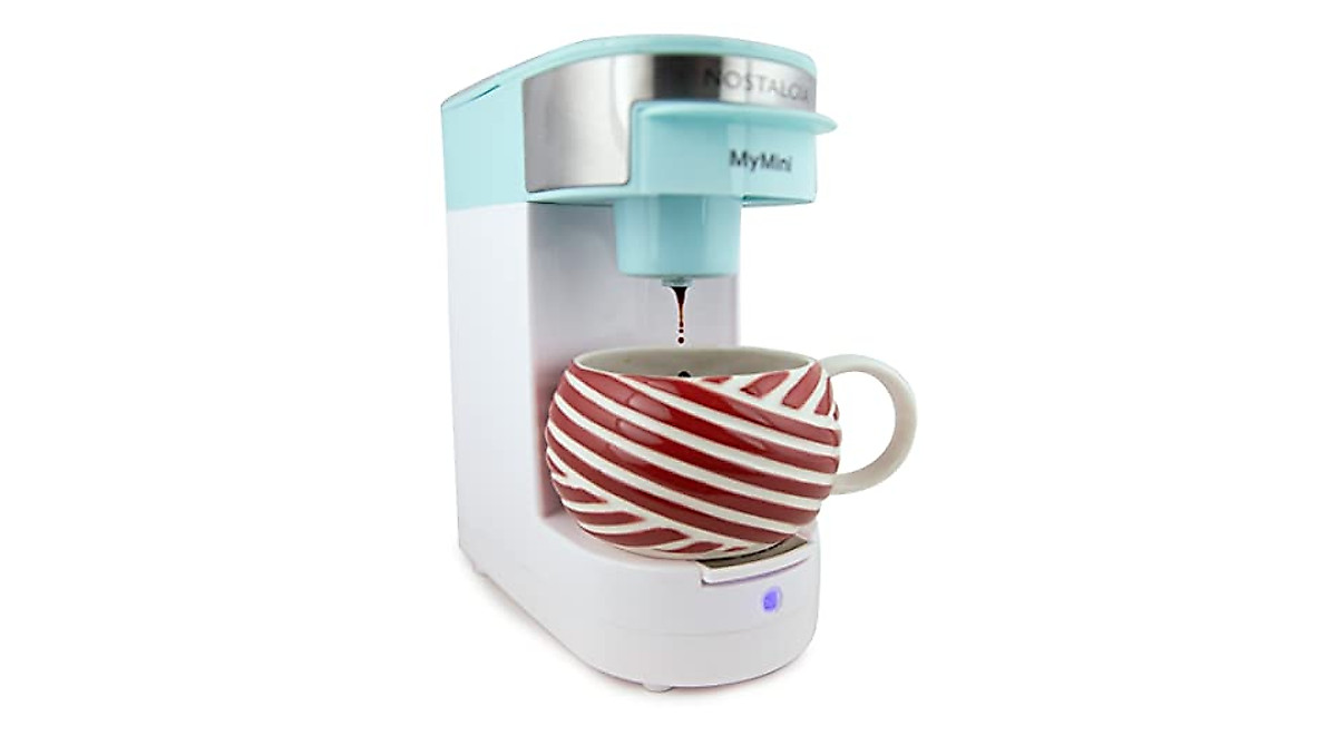 Nostalgia MyMini Single Coffee Maker - Compact & Versatile Brew