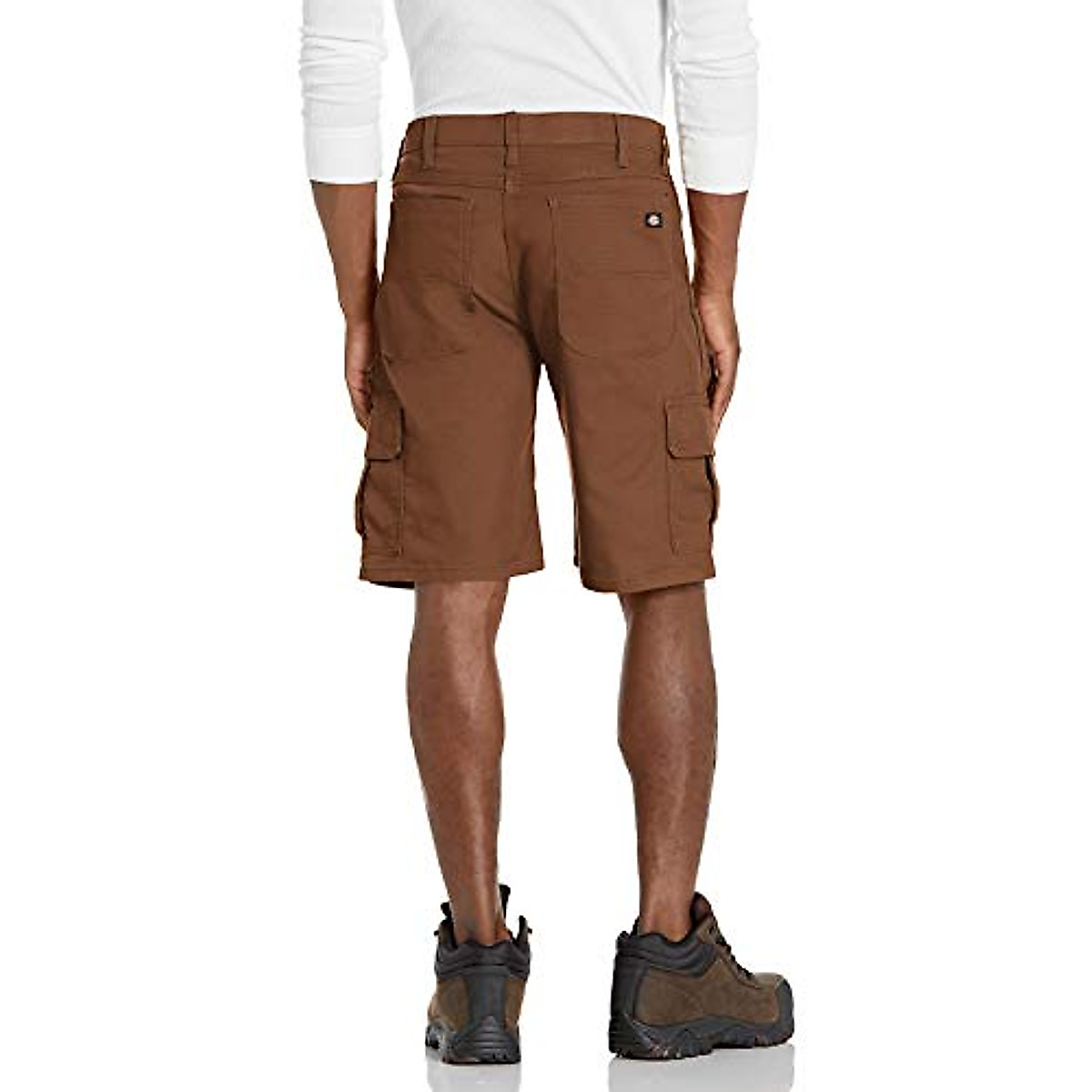 Dickies Men's Big and Tall Tough Max 11 Inch Relaxed Fit Duck Cargo Short, Timber Brown, 52