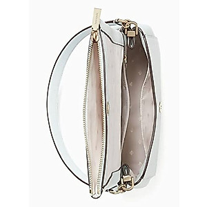 Kate Spade NY Pebbled Leather Medium Flap Shoulder Bag in Hazy Morning