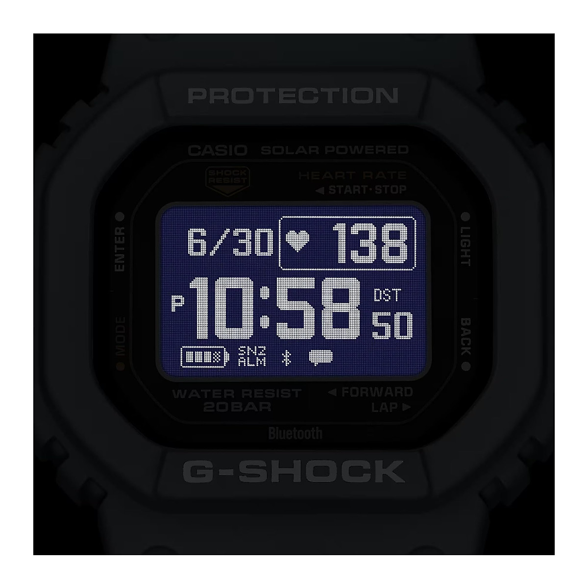 Casio Men's G-Shock Move DW-H5600 Series, Multisport (Run, Walking, Gym Workout), Heart Rate Watch, Solar Assisted Watch, Blue Tooth with Fitness and Sleep Tracking