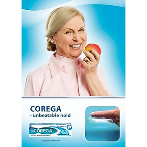 Corega Extra Strong - Denture Adhesive Cream - 40g