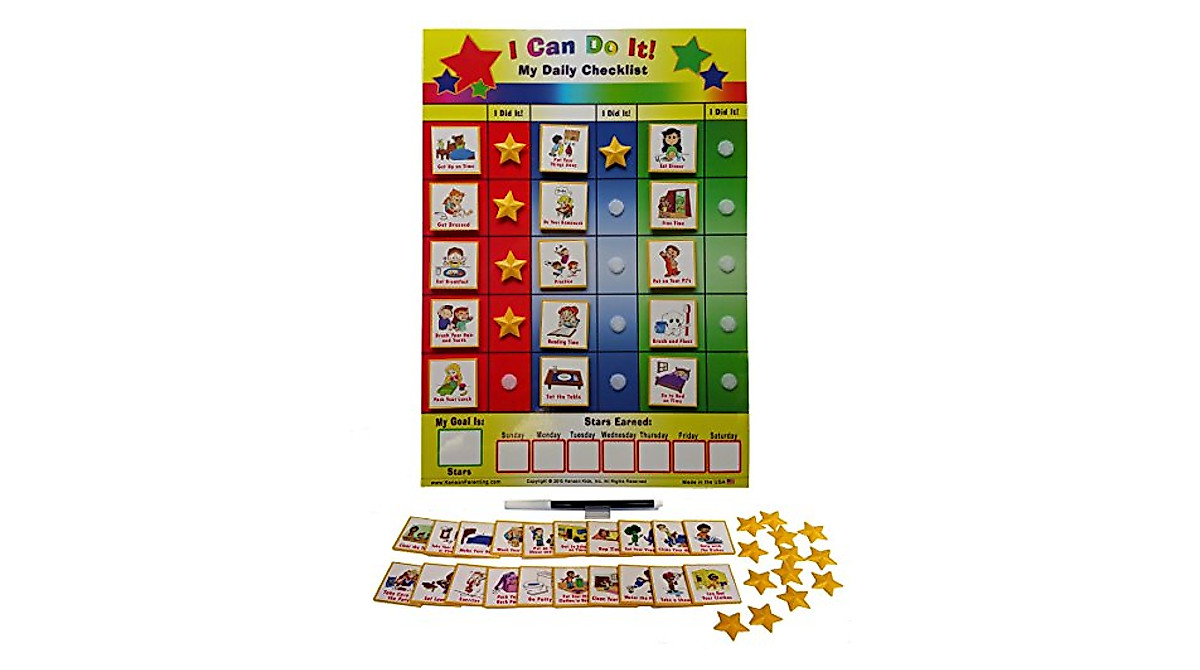 Kenson Kids Daily Checklist Chart for Responsible Kids