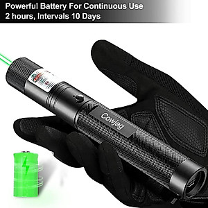 Cowjag Laser Pointer High Power, Long Range [10,000 ft] Green Powerful Handheld Flashlight with Adjustable Focus, Green Laser Pointer for Night Astronomy Outdoor and Hiking(Green Light)