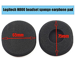 Replacement Foam Earpads Compatible with Logitech H800 Wireless Headphones,Soft and Durable Sponge Ear Cushions,Headset Ear Covers Repair Parts