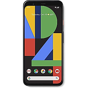 Google Pixel 4 G020M 64GB 5.7 inch Android (GSM Only, No CDMA) Factory Unlocked 4G/LTE Smartphone - International Version (Oh So Orange)