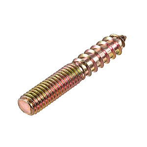 uxcell M8 Hanger Bolts Length 2"(50mm) Double Headed Bolts Self-Tapping Screw 8mm Wood Joint Furniture Legs 15pcs
