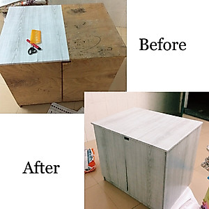 LovingWay Light Grey Wood Grain Shelf and Drawer Liner 17.7x177 Inch Self-Adheive PVC Home Shop Furnitures Decor Sticker Easy Install