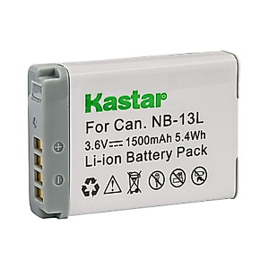 Kastar 2-Pack NB-13L Battery 3.6V 1500mAh Replacement for Canon PowerShot G7 X Mark II, PowerShot G7 X Mark III, PowerShot G9 X, PowerShot G9 X Mark II, PowerShot SX620 HS Camera
