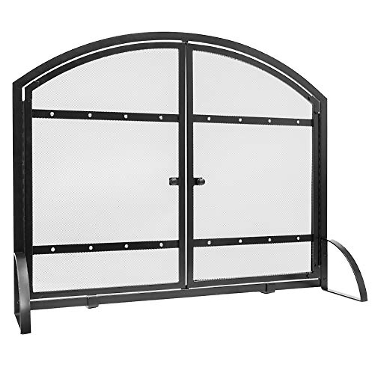 Pleasant Hearth Harper Arched Fireplace Screen with Doors