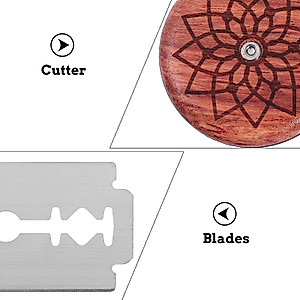 DOITOOL Bread Lame Cutter,Wooden Bread Bakers Lame Slashing Tool with 5 Razor Blades,Homemade Dough Scoring Tool for Sourdough Bread Baking (Style 3)