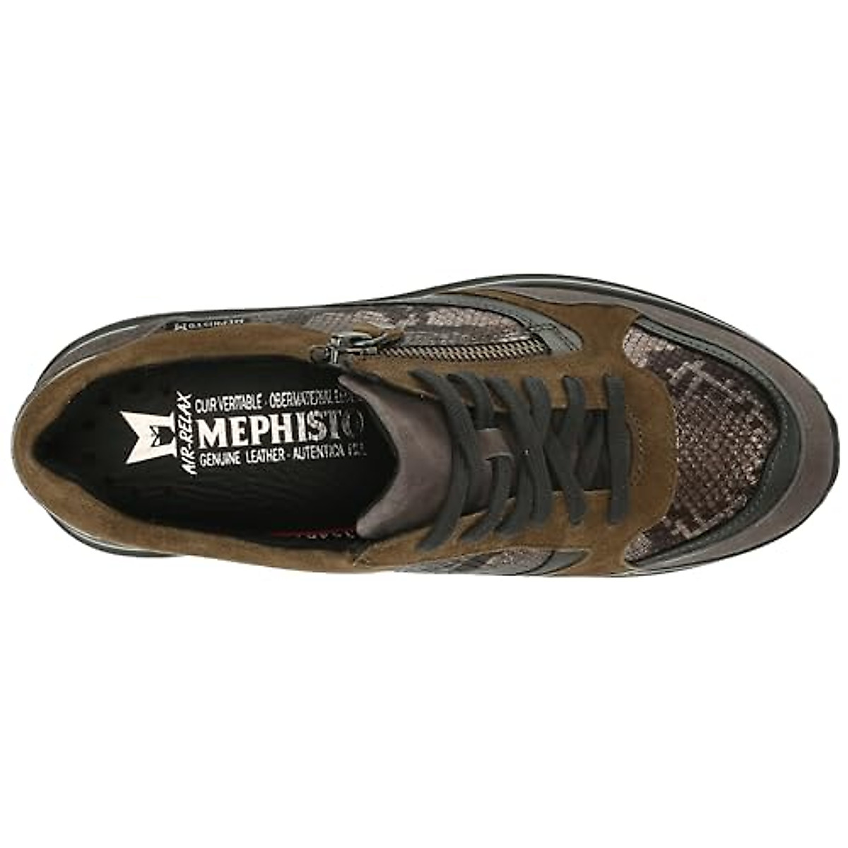 Mephisto Women's Olimpia Sneaker, Grey, 8.5