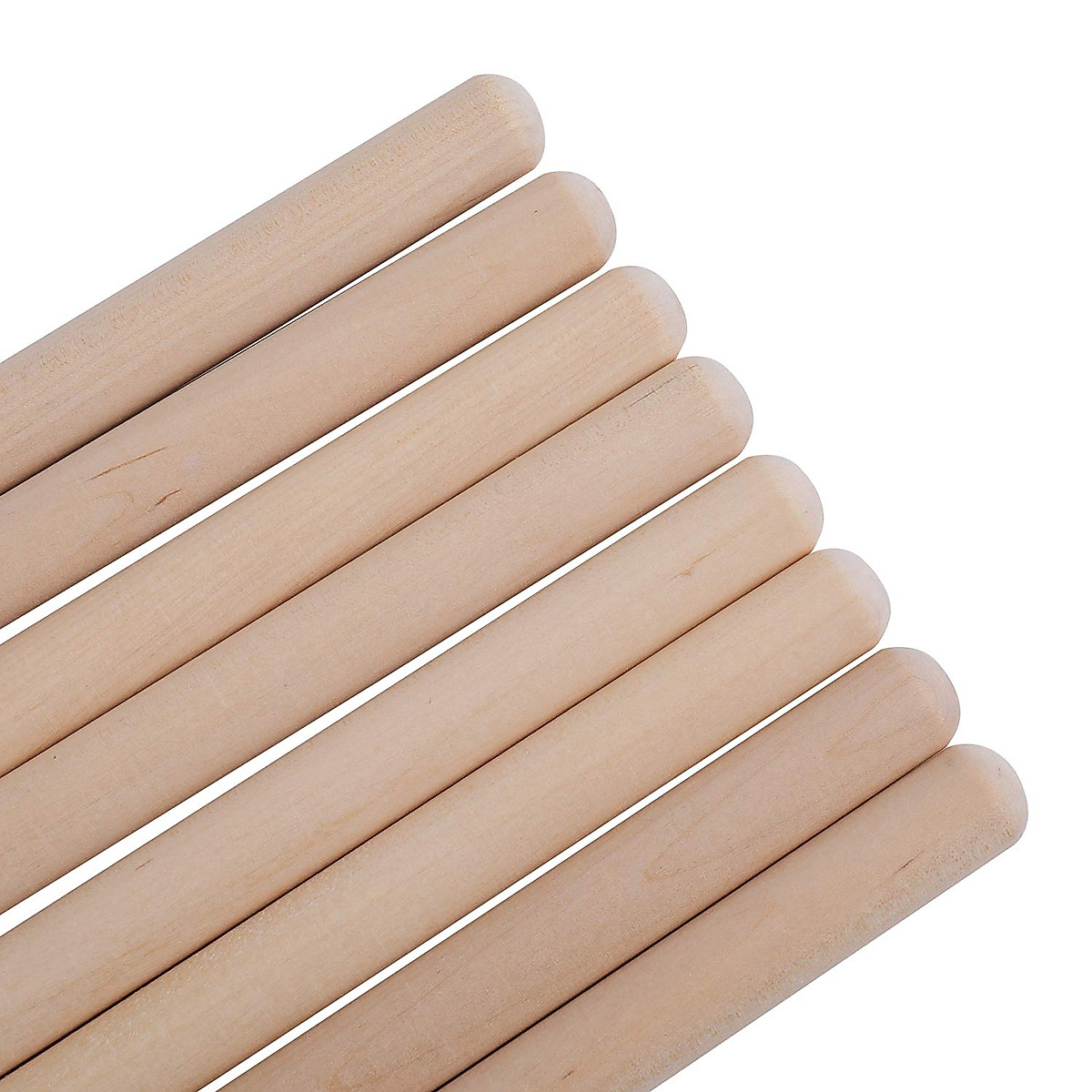 Suwimut 12 Pairs 5A Drumsticks, Classic Maple Wood Drum Sticks for Kids and Adults, Oval Wood Tip Drum Sticks Set for Jazz Drum Electronic Drums Musical Instrument Percussion