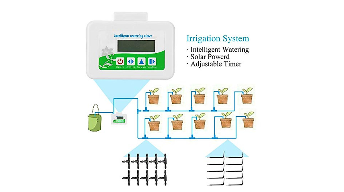 Smart Solar Watering System for Gardens & Potted Plants