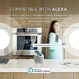 Belkin SOUNDFORM Elite Hi-Fi Smart Speaker + Wireless Charger (Alexa Voice-Controlled Bluetooth Speaker) Sound Technology By Devialet, Fast Wireless Charging for iPhone, Samsung Galaxy & More - White