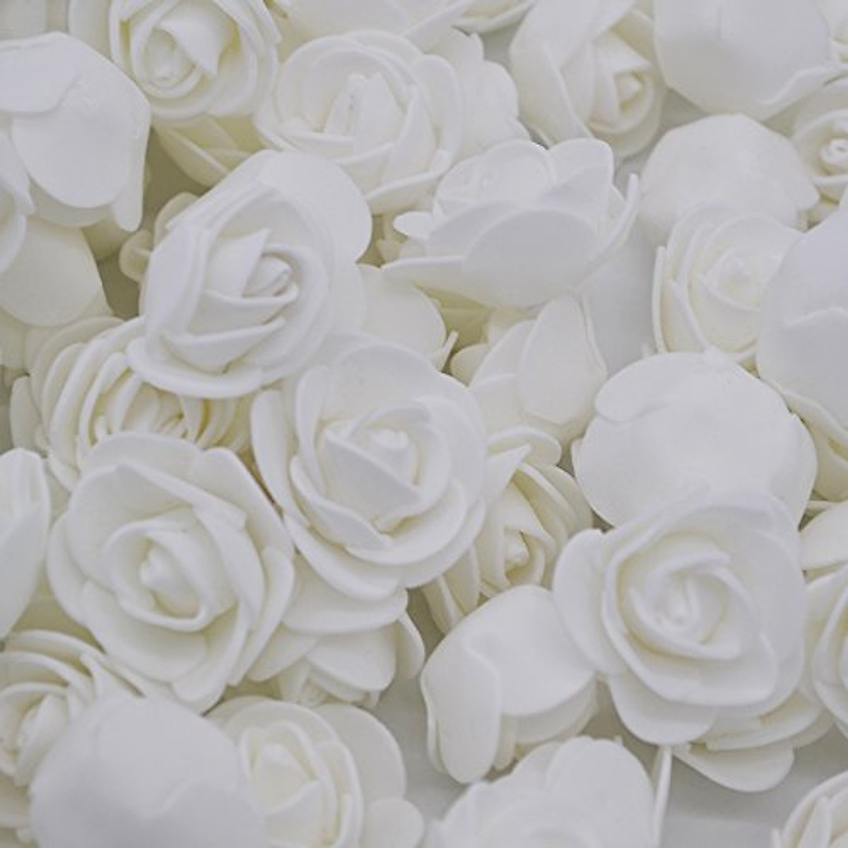 Kubert 240Pcs 3cm Foam Mini Roses Artificial Flowers for Wedding Decoration Party DIY Handmade Teddy Bear Crafts Home Garden Supplies Birthday Valentine's Day Decoration Decorative Crafts, 3 Colors