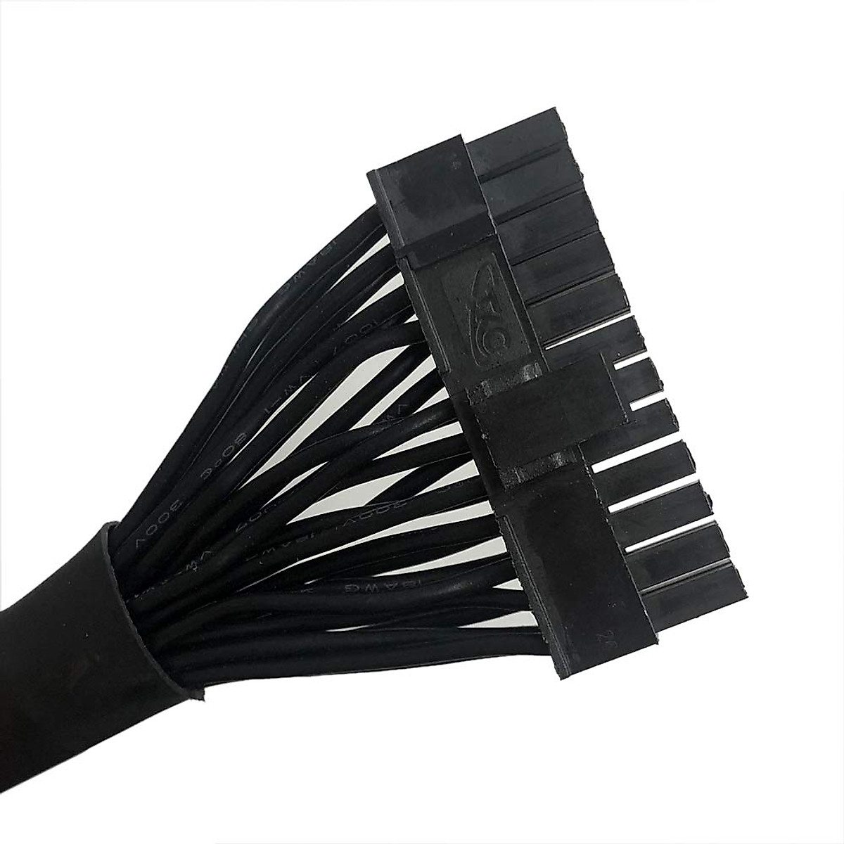 suyitai Replacement for Corsair RM1000 RM850 RM750 RM650 RM550 10pin and 14pin to 24pin ATX Power Cable 60cm