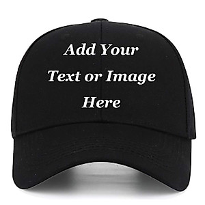 Design Your Own Personalized Hats,Unisex Graphic Printed Cotton Baseball Hats Adjustable Sports Dad Hats