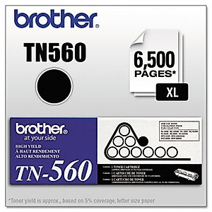 Brother TN560 - TN560 High-Yield Toner, 6500 Page-Yield, Black-BRTTN560 by Brother