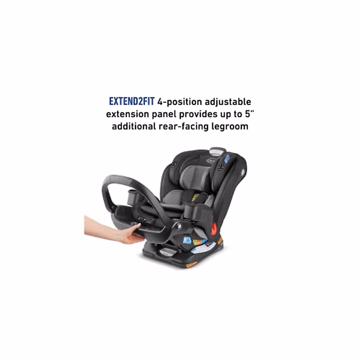 Graco Extend2Fit 3-in-1 Car Seat Featuring Anti-Rebound Bar, Zane