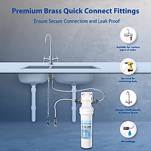 APEC Ultra High Capacity Under Sink Water Filtration System - Premium Quality US Made Filter (CS-2500)
