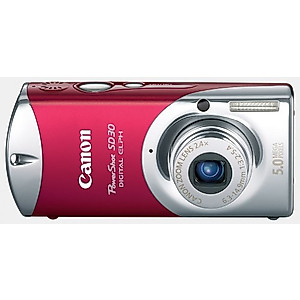 Canon Powershot SD30 5MP Digital Elph Camera with 2.4x Optical Zoom (Rockstar Red)