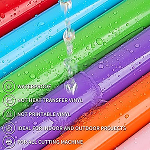 IModeur White Permanent Vinyl - 12" x 10 FT Glossy White Adhesive Vinyl Roll for Cricut, Adhesive Craft Vinyl Bundle, Vinyl Roll for Cup Decor, Party Decoration, Sticker