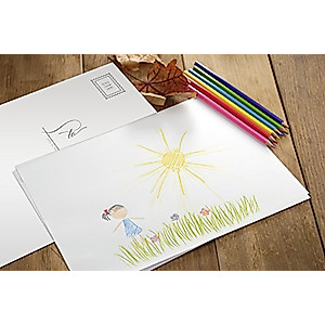 Blank Mailable Postcards Printable, 4x6, Heavy Duty 14pt, Blank Postcards for Art or Printing with Mailing Side for Mailing, Christmas Holiday Postcards. (48ct)