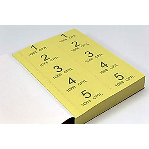 Silvine Cloakroom/Raffle Tickets, Numbered 1-1000 with Security Numbering. Ref CRT1000 [Pack of 6]