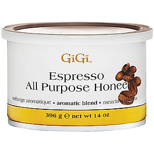GiGi Espresso All Purpose Honee Wax 14 oz (Pack of 8)