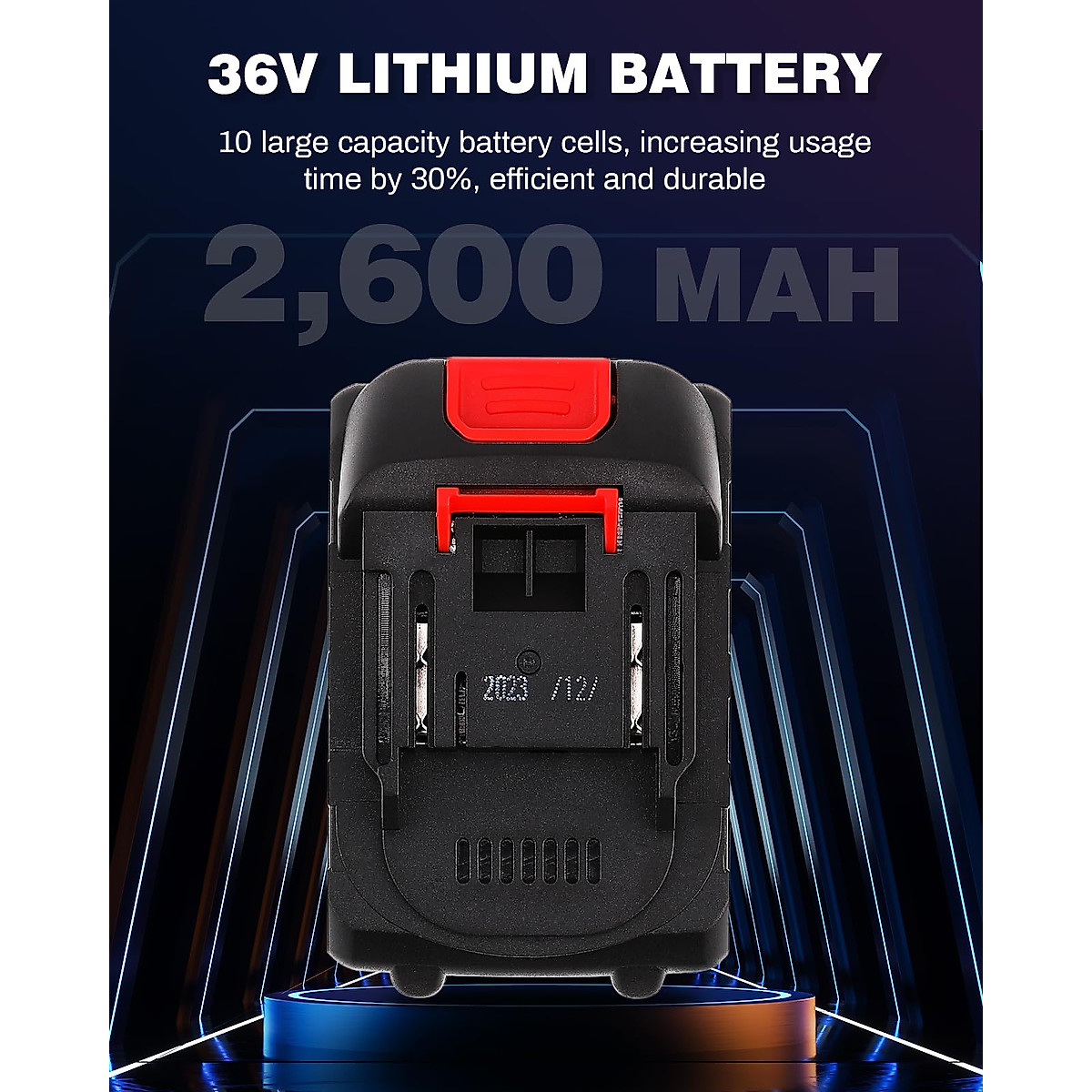 Moonshan Rechargeable Lithium Battery for Cordless Bag Sewing Machine Bag Closing Machine Portable Bag Closer (Only One Battery)