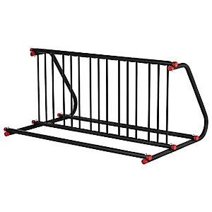 Retrospec Commercial Grid Bike Rack - Single & Double Sided - Bicycle Storage Stand for Garages, Stores, Schools & Universities Power Coated Steel - Black 10 Bike/Double Sided