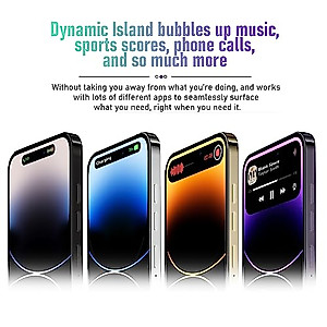 fuxinya Unlocked Cell Phones 2023 Android 13 Smartphone with Dynamic Island 8GB+128GB 8-Core Mobile Phones 6.54" HD Screen 50MP+13MP Camera 5000 mAh Long Battery Cellphone with 4G Dual SIM - Black