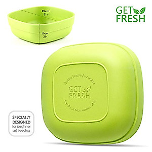 Bamboo Kids Bowls, 4 Pack Set, Stackable Bamboo Dinnerware for Kids, Bamboo Fiber Kids Bowls Set, Dishwasher Safe and Stackable